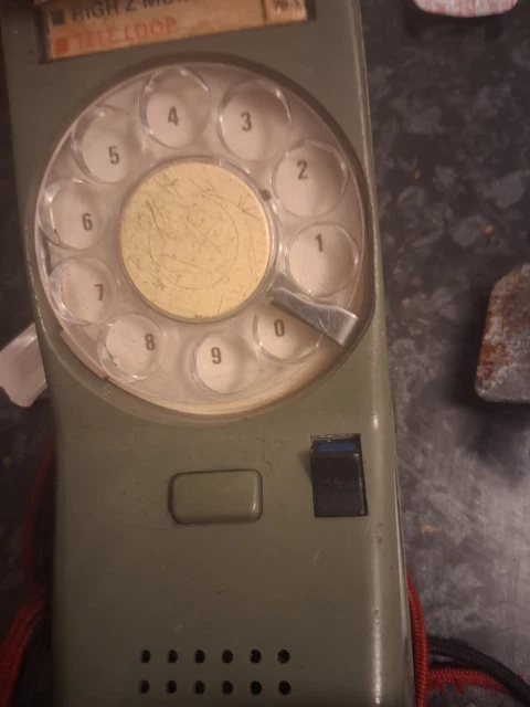 RARE GPO/BT GREEN Engineers Test Telephone, With Original Cord £10.80 ...