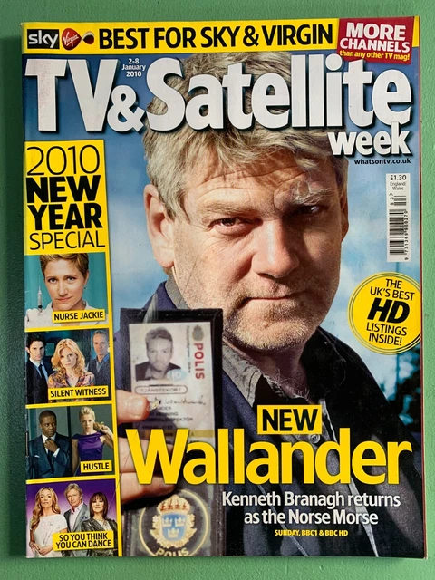 TV & SATELLITE WEEK 02-Jan-2010 KENNETH BRANAGH Tom Ward Edie Falco ...