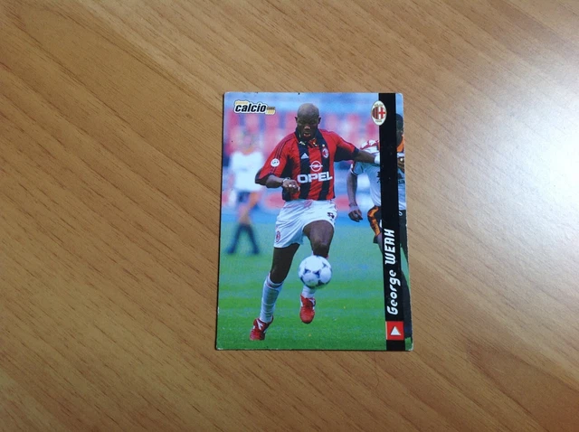 FIGURINA CARDS GEORGE WEAH Pianeta Calcio Milan n. 117 EUR 1,00 ...