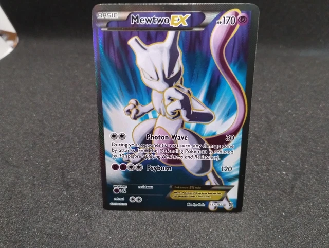 MEWTWO EX FULL ART ULTRA RARE 157/162 Pokemon TCG XY Breakthrough Holo ...