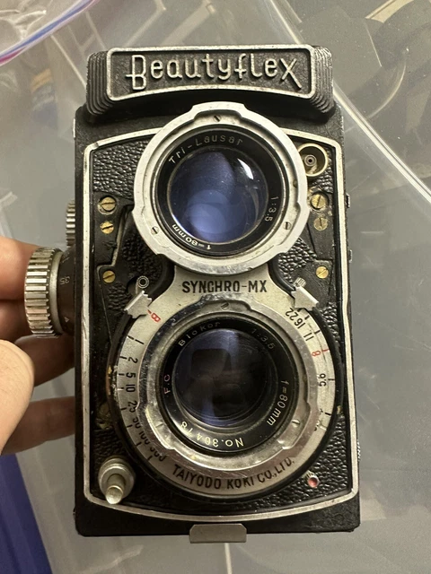 RARE BEAUTYFLEX 6X6 TLR Camera W/ Biokor 80mm F3.5 Lens 120 $135.00 ...