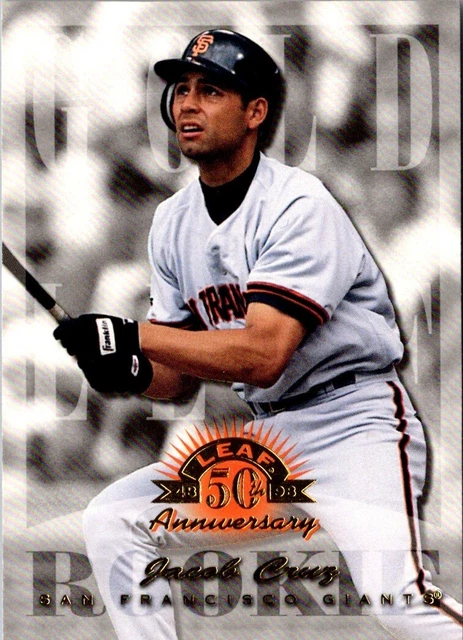 CARTE DE BASEBALL 1998 Leaf Jacob Cruz #187 San Francisco Giants EUR 2 ...