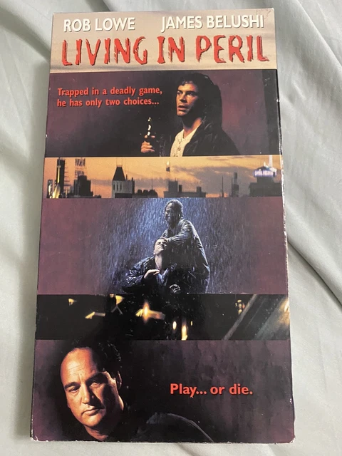 LIVING IN PERIL VHS Rob Lowe, James Belushi, Dean Stockwell; Jack ...
