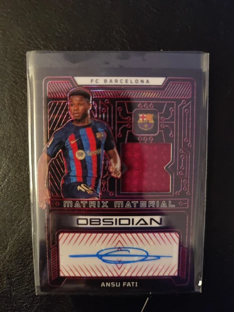 PANINI OBSIDIAN ANSU Fati FC Barcelona Patch Auto 33/44 EUR 40,00 - PicClick DE