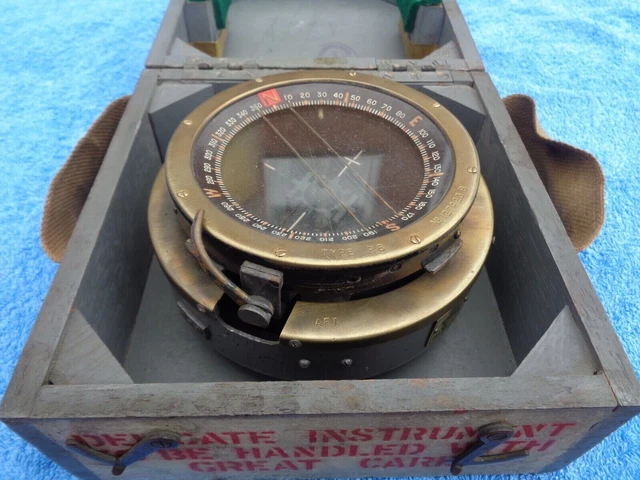 WW2 AM 1940S RAF Air Ministry P8 Compass in P11 Box. VERY NICE ...