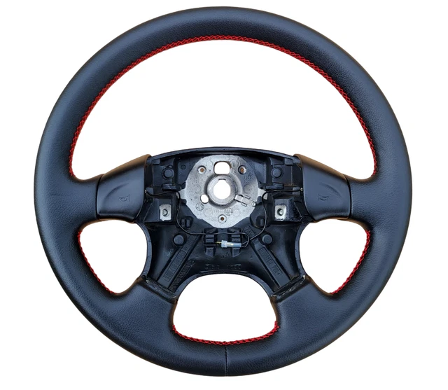 VOLANT CUIR ROUGE Vw Volkswagen Golf Gti Mk3 3 Polo Passat B4 Sport ...