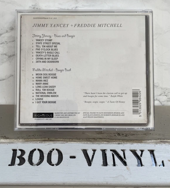 FREDDIE MITCHELL/JIMMY YANCEY - Blues And Boogie/Boogie Cd Album Nm £14 ...