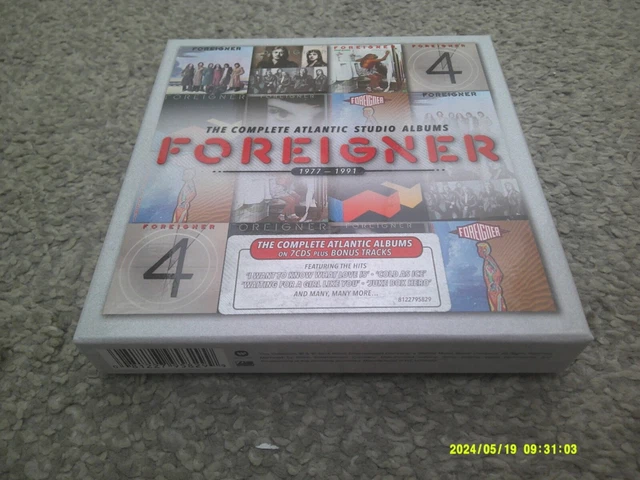 FOREIGNER THE COMPLETE Atlantic Studio Albums 2014 7 x CD BOX SET Rhino ...