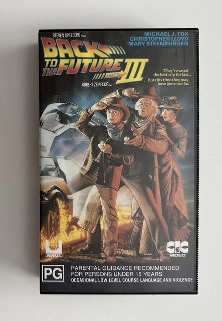 BACK TO THE Future Part 3 [VHS] CIC Video Tape 1990 Sci-Fi Comedy $14. ...