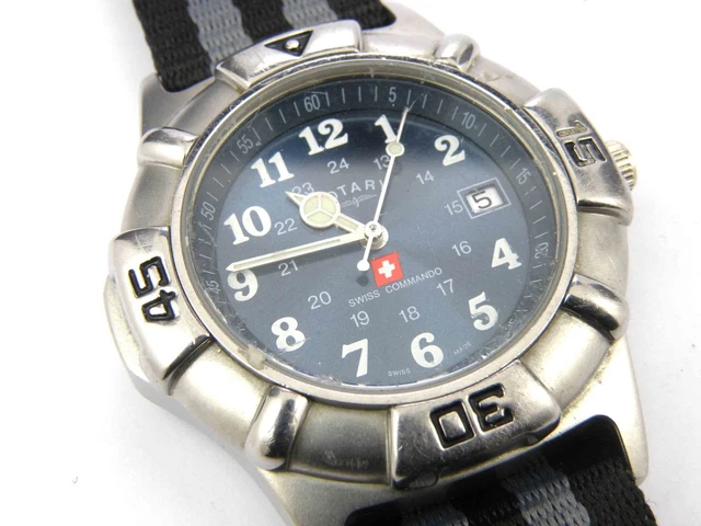 ROTARY MENS SWISS Commando ETA Quartz Military Watch - 100m £89.95 ...