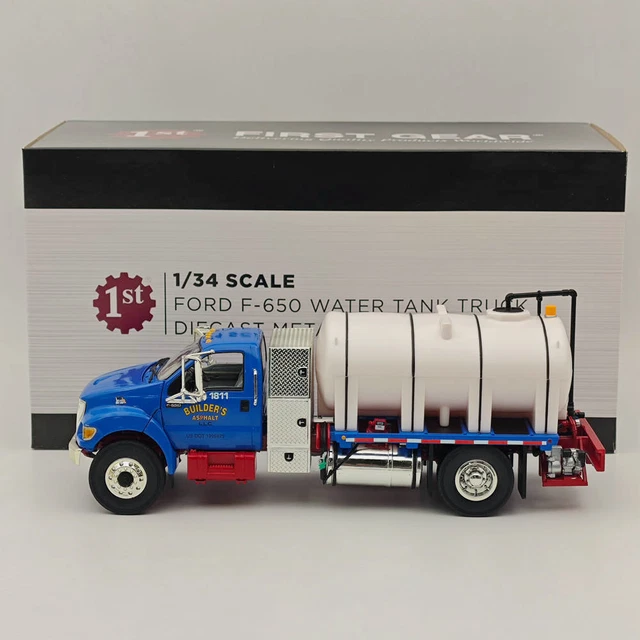 FIRST 1/34 FORD F-650 WATER TANK TRUCK Blue #4155 DIECAST Model ...