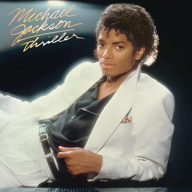 MICHAEL JACKSON THRILLER LP Album vinyl Epic Records [Plastic Slipcover ...