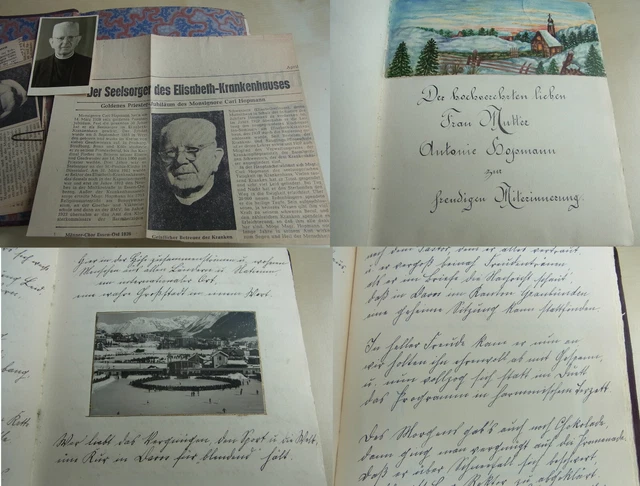 HANDWRITING 1931: MEMORIES of Cure in DAVOS, Nun from FOOD with Carl ...