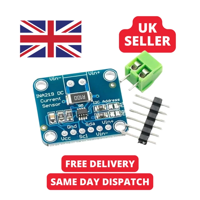Ina219 Bi Directional Dc Current Sensor Module I2c For Arduino And