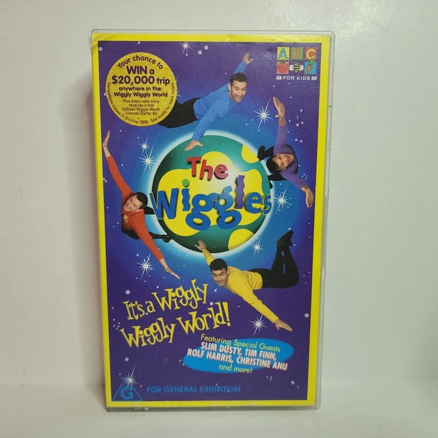 THE WIGGLES ITS A Wiggly Wiggly World VHS ABC Australia Video Tape 2000 ...