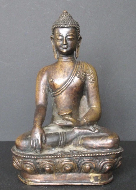BOUDDHA SHAKYAMUNI EN Bronze du Népal EUR 265,00 - PicClick FR