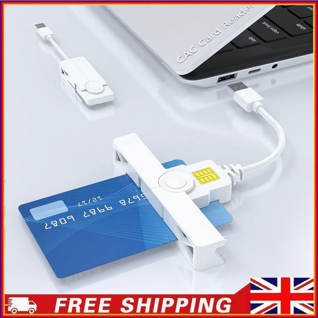 USB2.0/TYPE-C SMART CARD Reader Portable CAC Reader for Windows/Mac OS ...