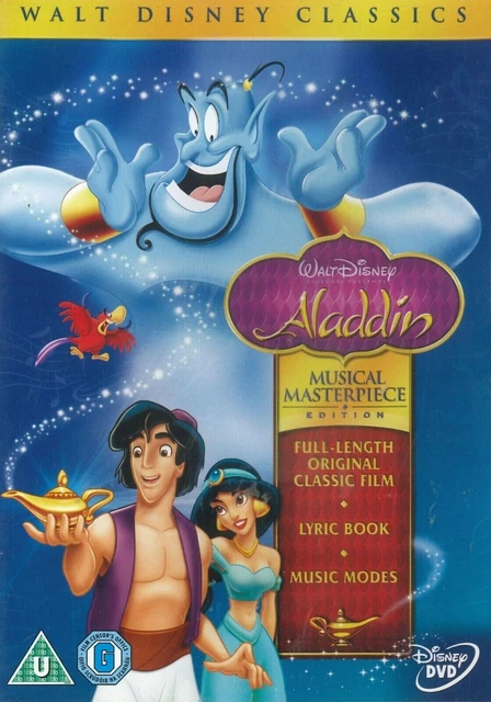 ALADDIN (1994) MUSICAL Masterpiece Edition DVD, Walt Disney Classics ...