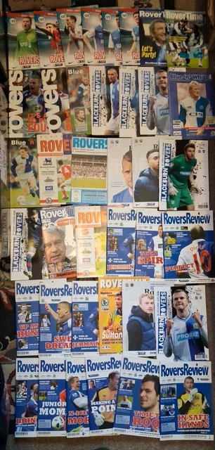 94 BLACKBURN ROVERS Cup And League. Programmes. Great bargain price £12 ...