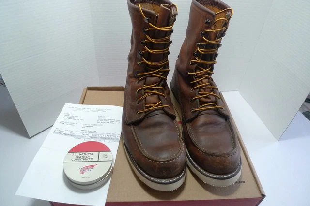 RED WING - 10877 Moc Toe 8" Boots - Made @Usa - Refurbished By Red Wing ...