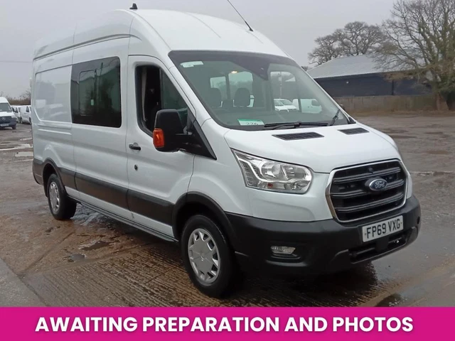 FORD TRANSIT 350 TDCI 130 L3H3 TREND ECOBLUE DOUBLE CAB 6 SEAT CREW VAN ...