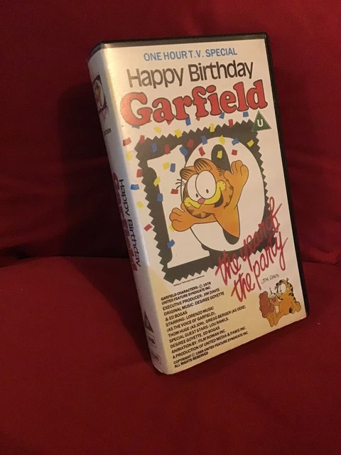 HAPPY 10TH BIRTHDAY GARFIELD VHS VIDEO Bring Back Some Memories £7.99 ...