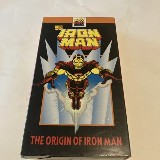 IRONMAN THE ORIGIN of Iron Man VHS 1997 Marvel Comics Animated Fox Kids ...