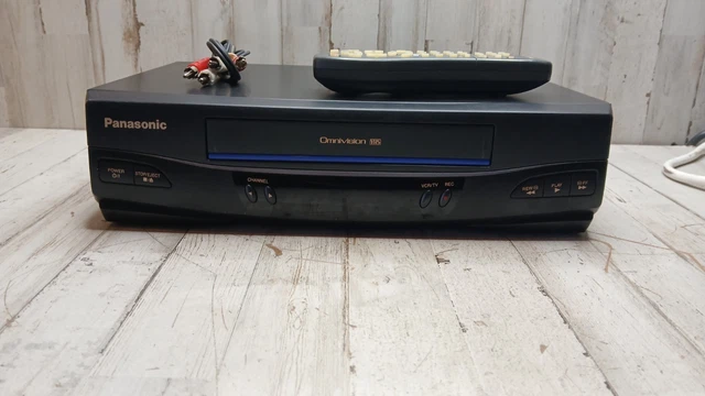PANASONIC BLUE LINE Omnivision VCR VHS Video Tape Recorder PVQ-V201 ...