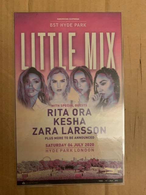 LITTLE MIX TOUR 2020 A5 Newspaper Ad Double Sided Laminated Kesha, Zara ...