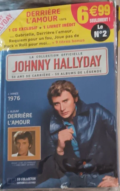 JOHNNY HALLYDAY-COLLECTION OFFICIELLE, Cd +Livret - Album derriere l ...