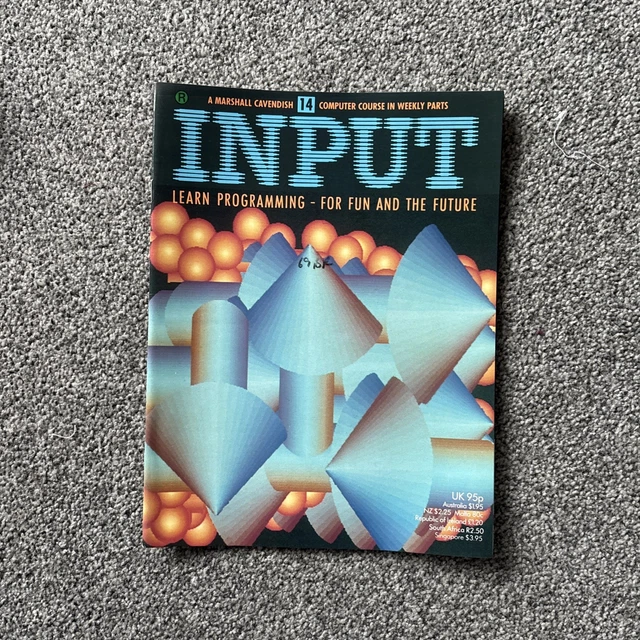 INPUT MAGAZINE MARSHALL Cavendish Issue No. 14 1984 Computer ...