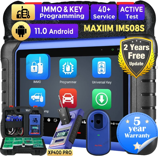 2024 AUTEL MAXIIM IM508S+XP400 Pro Key Programming Diagnostic OBD2 ...