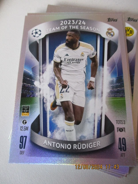 TOPPS MATCH ATTAX CL 2024-25 TOTS3 Antonio Rudiger Squadra della ...