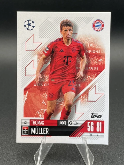 THOMAS MULLER MATCH Attax 2024/2025 Bayern Munich 24/25 Topps # 221 £0. ...
