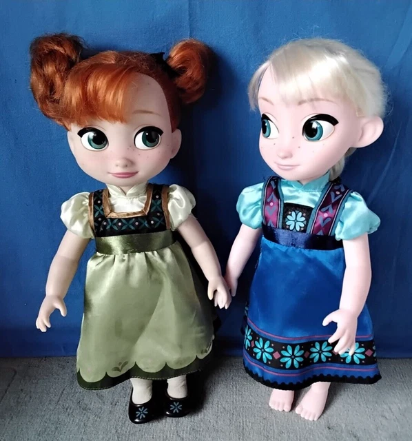 ANNA ELSA PUPPE Disney Store 38 cm Animator's Collection Frozen ...