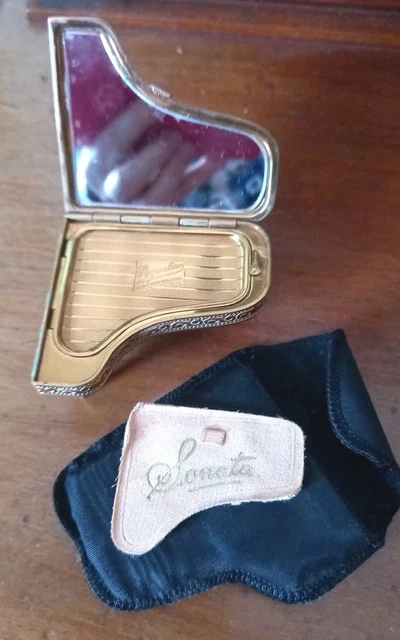 VINTAGE PYGMALION Gold Tone Piano Powder Compact . £51.64 - PicClick UK