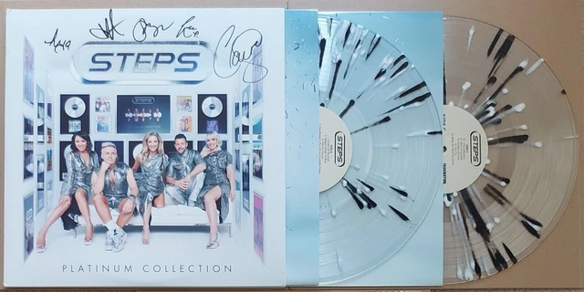 STEPS PLATINUM COLLECTION SIGNED Silver Splash Splatter Vinyl 2LP New £ ...