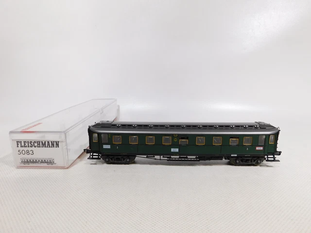 DQ309-0,5 # FLEISCHMANN H0 Dc 5083 Voitures 3. Classe C4ü 18 136 DRG ...