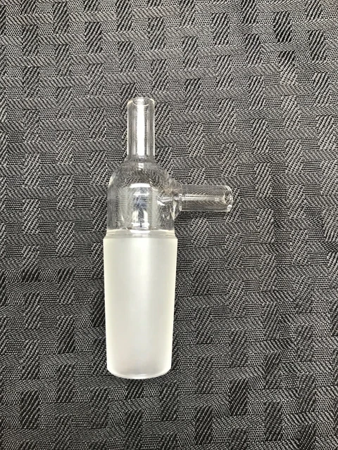 LABORATORY GLASS SEPTUM Inlet Adapter 24/40 Inner Joint w/ 9mm OD ...