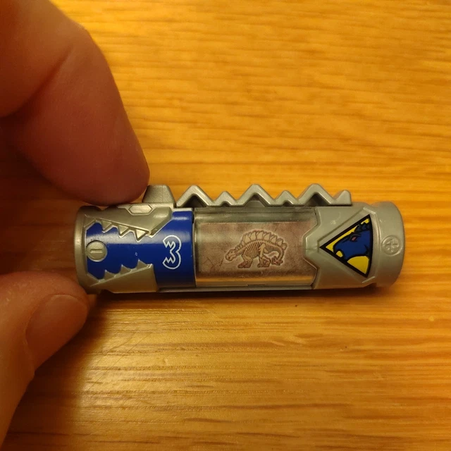 POWER RANGERS - Dino Charge Stegosaurus - #3 Blue - Charger Energem £8. ...