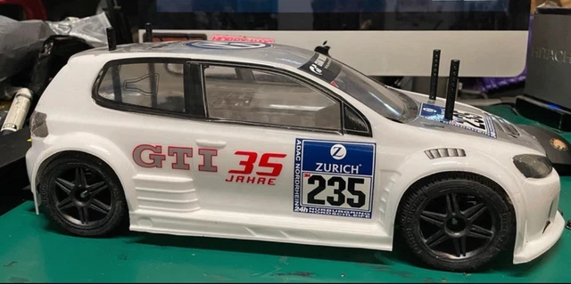 TAMIYA TT-02 VW Golf & Honda Civic bodies, 4 sets of wheels and tyres ...