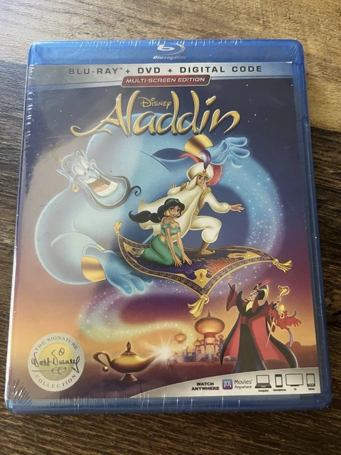 ALADDIN &THE WALT Disney Signature Collection" (Blu-ray + DVD, 1992 ...