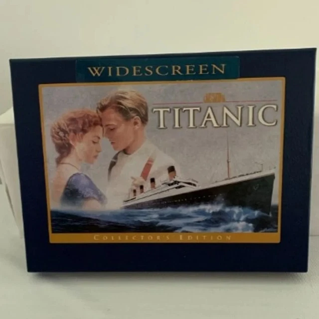 TITANIC VHS WIDESCREEN box set COLLECTOR'S EDITION Script Photos Film ...
