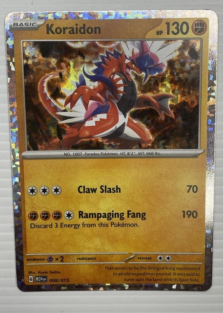 POKÉMON TCG CARDS McDonald’s 2025 - Koraidon 008/015 Holo (Maccas) M24en $6.00 - PicClick AU