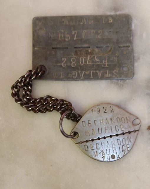 PLAQUE D'IDENTITÉ MILITAIRE et prisonnier francais - ww2 EUR 49,50 ...