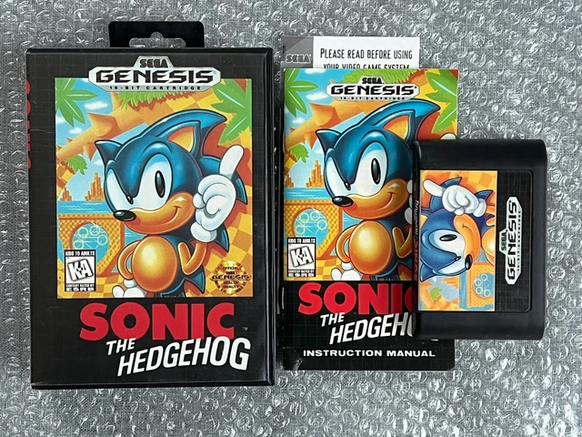 SONIC THE HEDGEHOG ESRB Variant Sega Genesis (Mega Drive) Re-Release ...