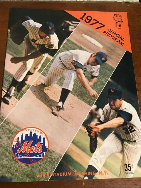 TABLEAU DE BORD du programme Mets 1977 15 mai vs Dodgers soigneusement ...