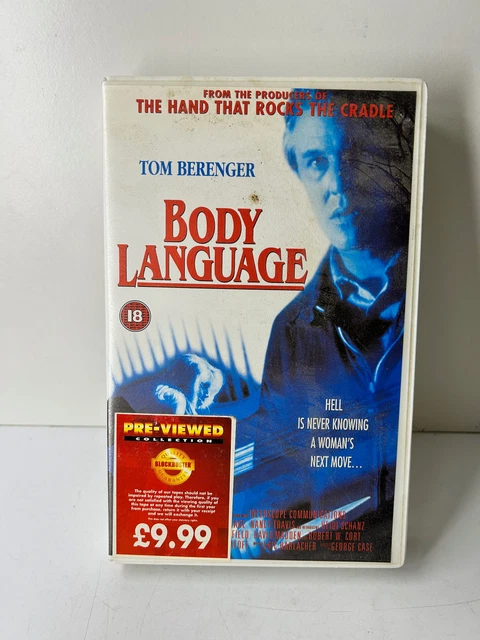 BODY LANGUAGE ( Tom Berenger) Ex Blockbuster Rental Big Box VHS Video ...
