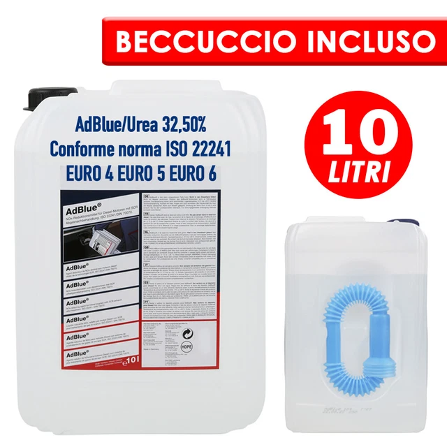 ADBLUE 10 LITRI mercedes volkswagen audi additivo bmw ISO 22241-1 Euro ...