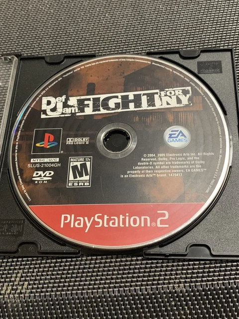 DEF JAM FIGHT for NY PS2 Sony Playstation 2 Disc Only Tested Greatest ...